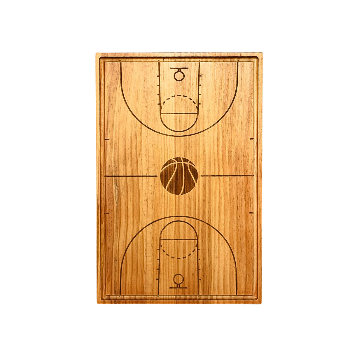 Basketball court wood board-Basketball Court Wood Board - 18" x 12"-AKD Ink