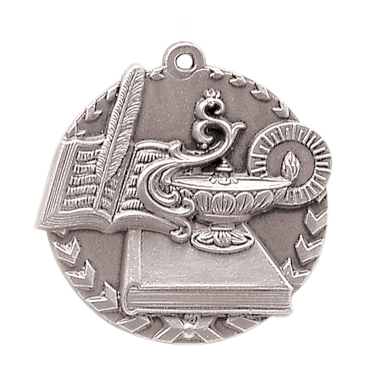 {{Lamp of Knowledge Millennium Medal-Silver}} | Custom Apparel ...