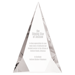 Medium Crystal Facet Triangle - Elegant Home Decor – AKD Ink